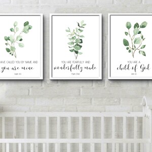Christian Nursery Decor Kids Bible Verse Wall Art Scripture | Etsy