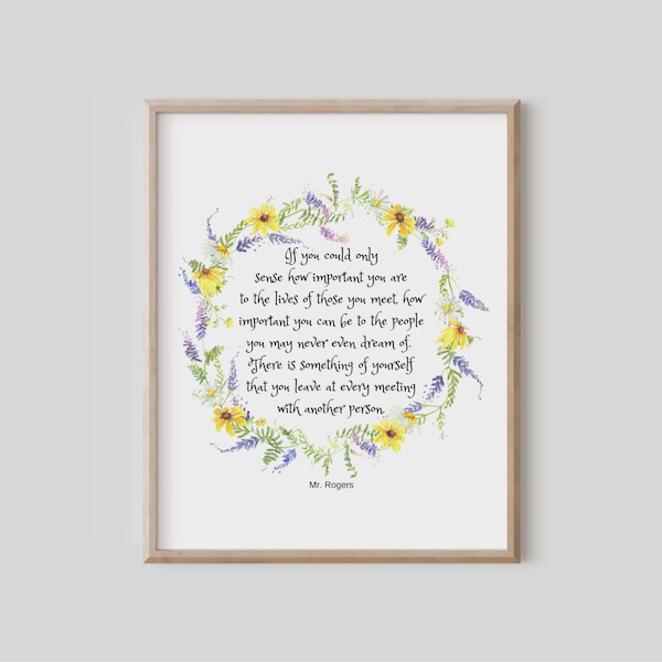 Mr. Rogers Quote - Etsy