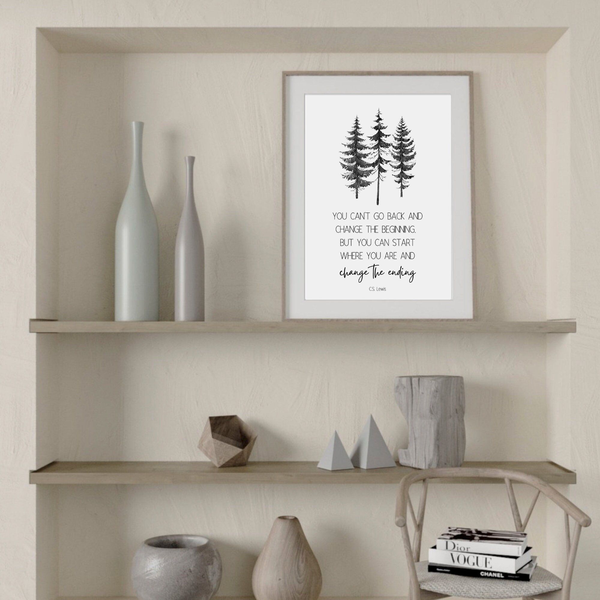 CS Lewis Quote Inspirational Wall Art Motivational Poster - Etsy