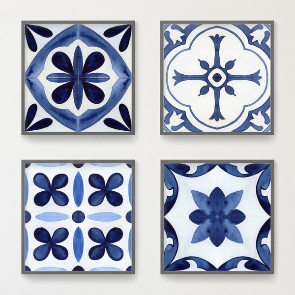 Moroccan Tile Blue - Etsy