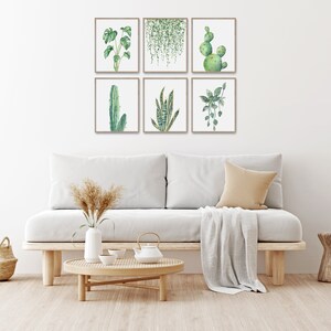 Botanical Print Set, Plant Posters, Living Room Wall Art, Bedroom Wall ...