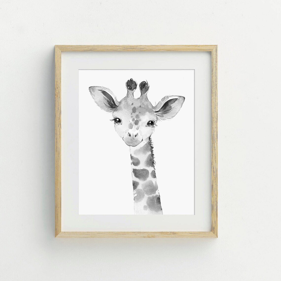 Safari Nursery Decor Watercolor Animal Prints Black and - Etsy