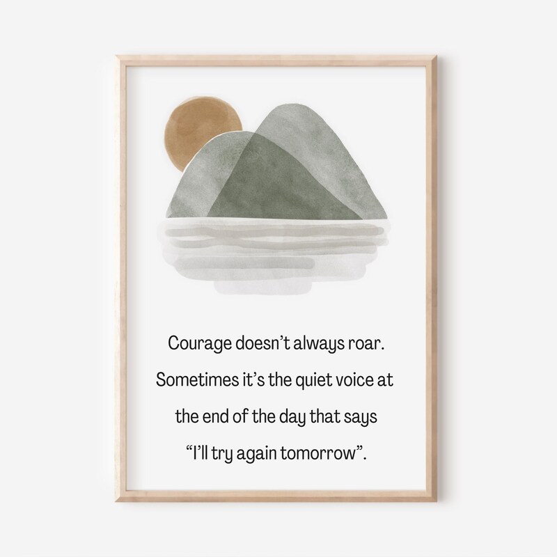 Courage Poster - Etsy