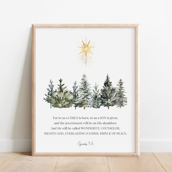 Isaiah 9 6 - Etsy