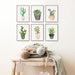 Watercolor Cactus Prints Succulent Wall Art Plant Poster - Etsy