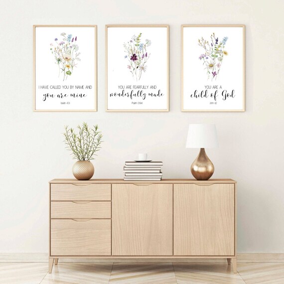Bible Verse Wall Art Scripture Prints Christian Gift Baby - Etsy