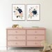 Navy and Blush Wall Art, Watercolor Flowers, Floral Bouquets, Baby Girl ...