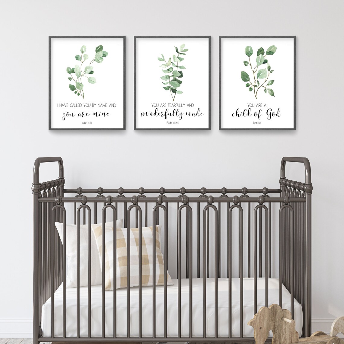 Christian Nursery Decor Kids Bible Verse Wall Art Scripture | Etsy