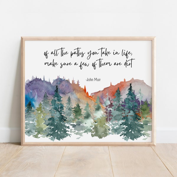 John Muir Quote - Etsy