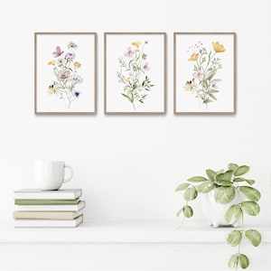 Wildflower Prints, Meadow Flowers, Watercolor Flowers, Wildflower ...