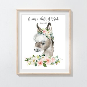 Christian Nursery Decor Kids Bible Verse Wall Art Farm - Etsy