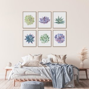 Watercolor Cactus Prints, Succulent Wall Art, Southwest Decor ...