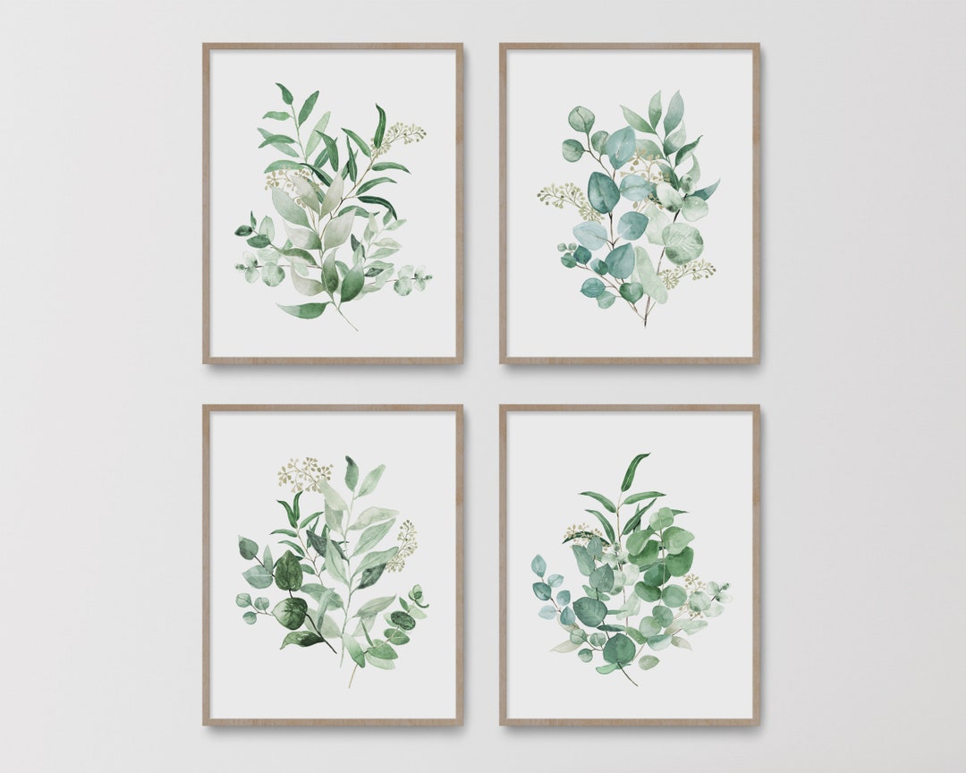 Eucalyptus Prints, Botanical Print Set, Gallery Wall Set, Plant Posters ...