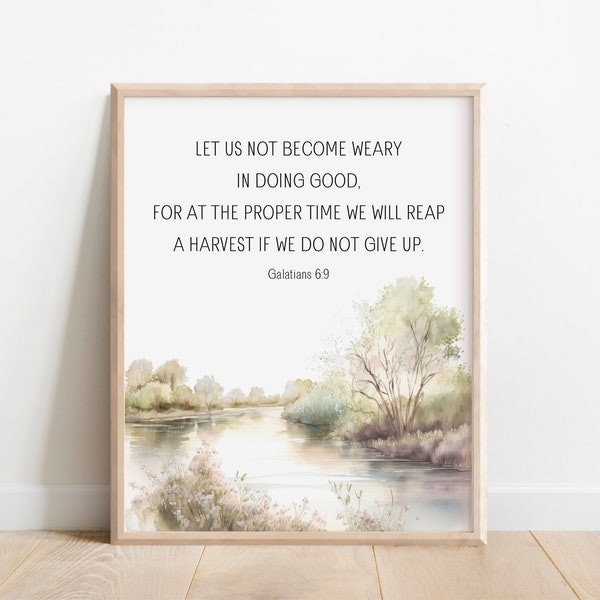 Galatians 6 9 - Etsy