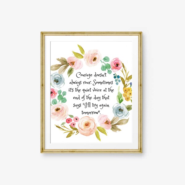 Courage Poster - Etsy