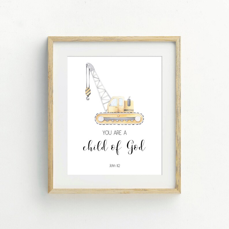 Christian Nursery Decor Kids Bible Verse Wall Art Scripture | Etsy