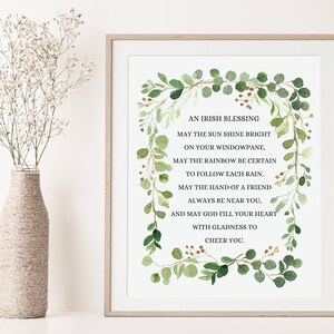 Irish Blessing Printable, Irish Prayer, Ireland Gift, Christian Gift ...