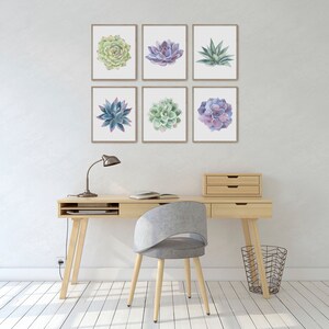 Watercolor Cactus Prints, Succulent Wall Art, Southwest Decor ...