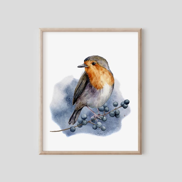 Robin Painting - Etsy