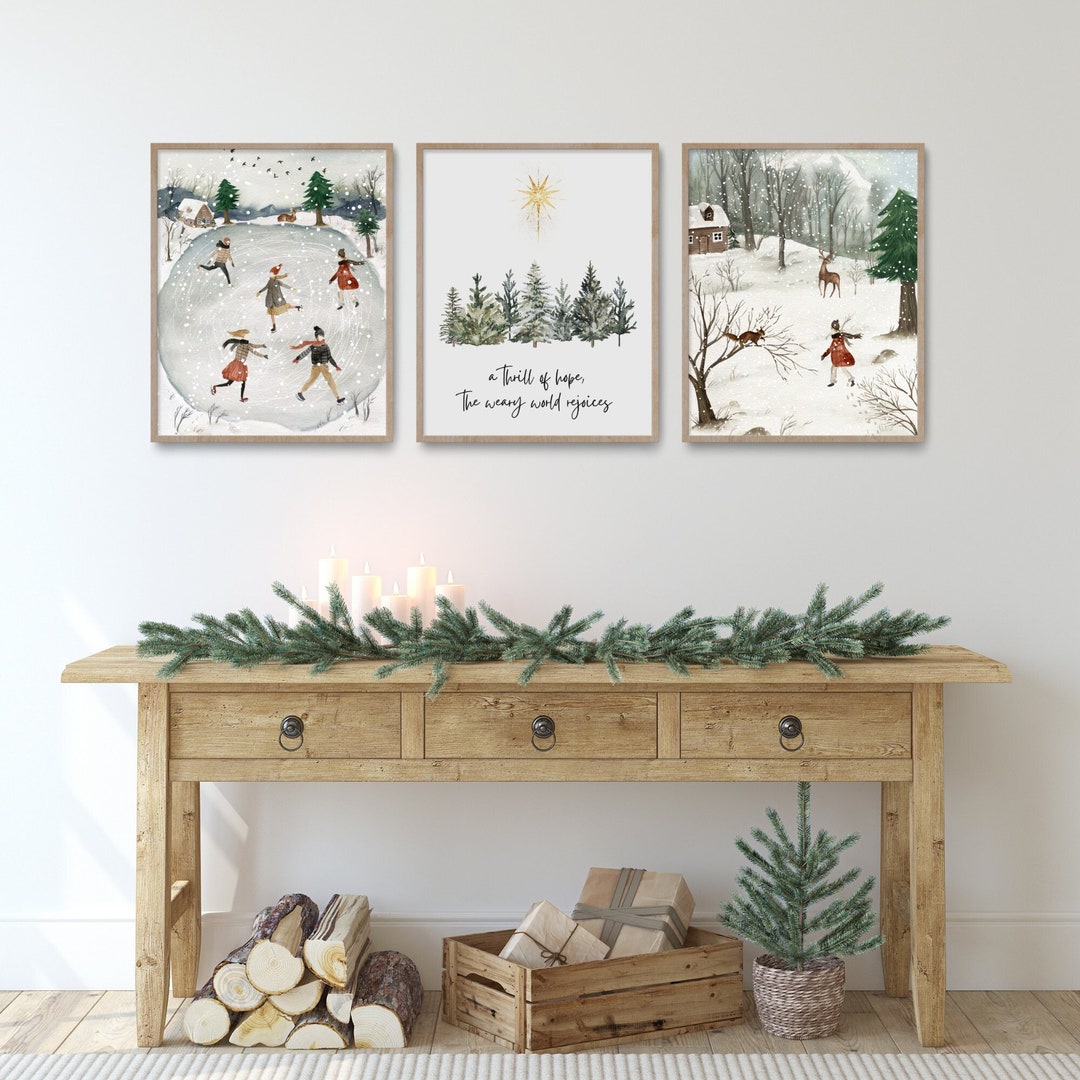 Christian Christmas Decor, A Thrill of Hope the Weary World Rejoices ...