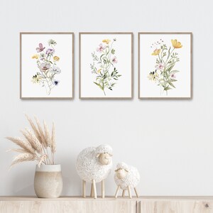 Wildflower Prints, Meadow Flowers, Watercolor Flowers, Wildflower ...