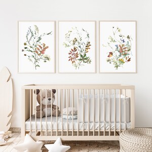 Wildflower Prints, Meadow Flowers, Watercolor Painting, Wildflower ...