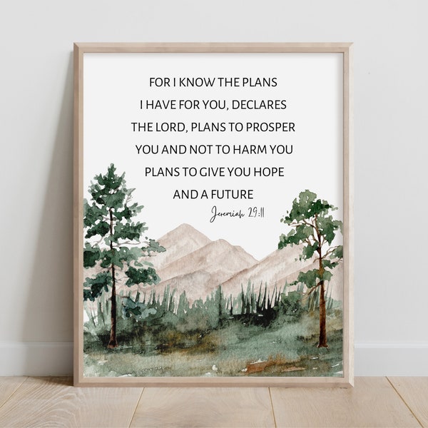 Jeremiah 29 11 - Etsy