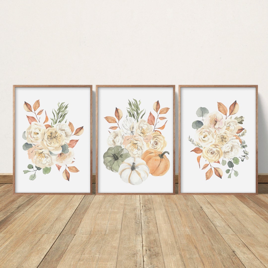 Fall Flower Bouquets, Autumn Decor, Fall Gift, Farmhouse Decor, Pumpkin ...