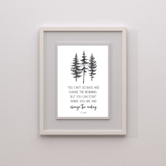 CS Lewis Quote Inspirational Wall Art Motivational Poster - Etsy