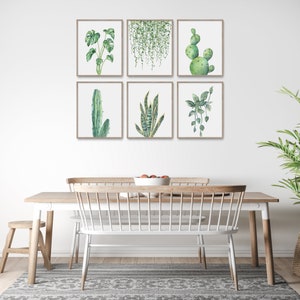 Botanical Print Set, Plant Posters, Living Room Wall Art, Bedroom Wall ...