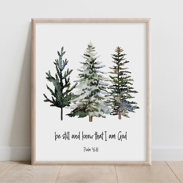 Be Still and Know That I Am God Tree - Etsy