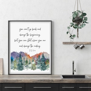 CS Lewis Quote, Inspirational Wall Art, Motivational Poster, Positive ...
