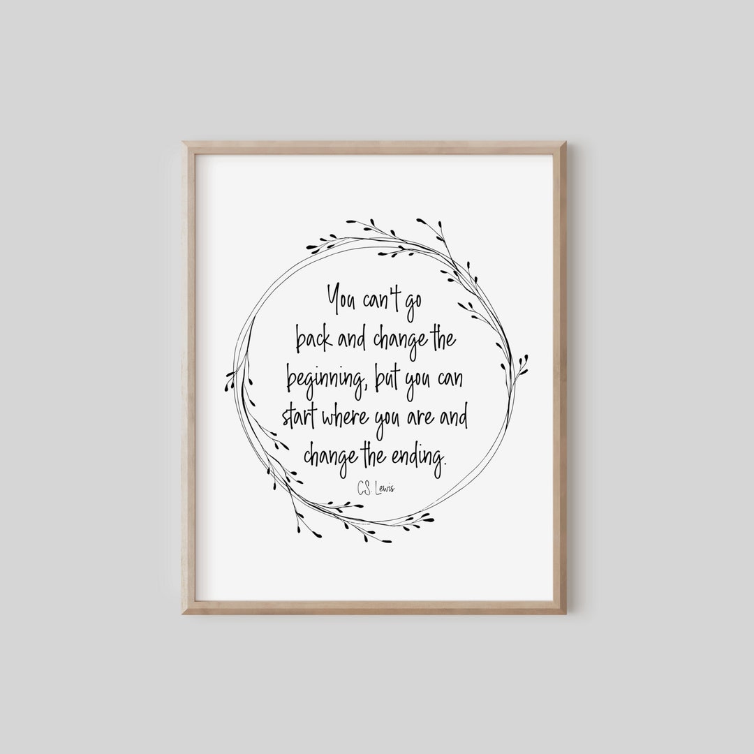 CS Lewis Quote Inspirational Wall Art Motivational Poster - Etsy