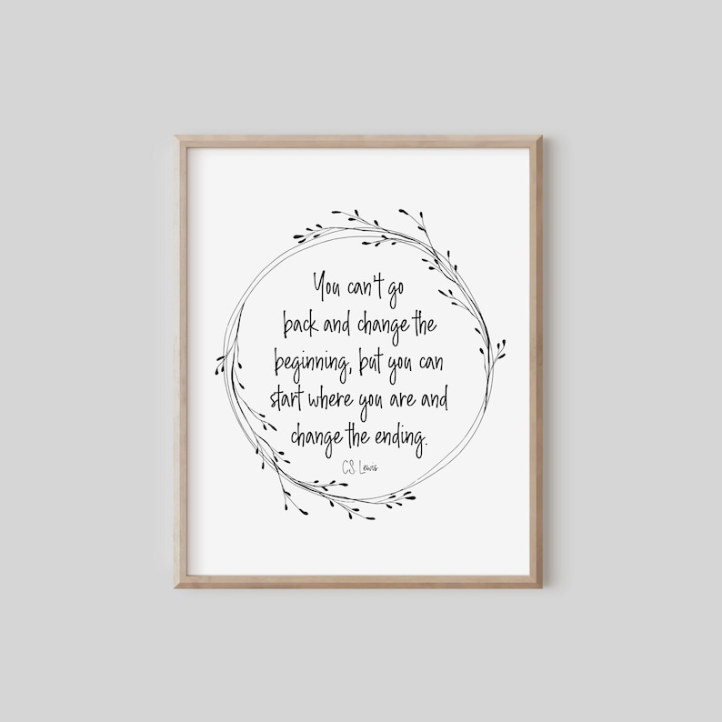 CS Lewis Quote Inspirational Wall Art Motivational Poster - Etsy