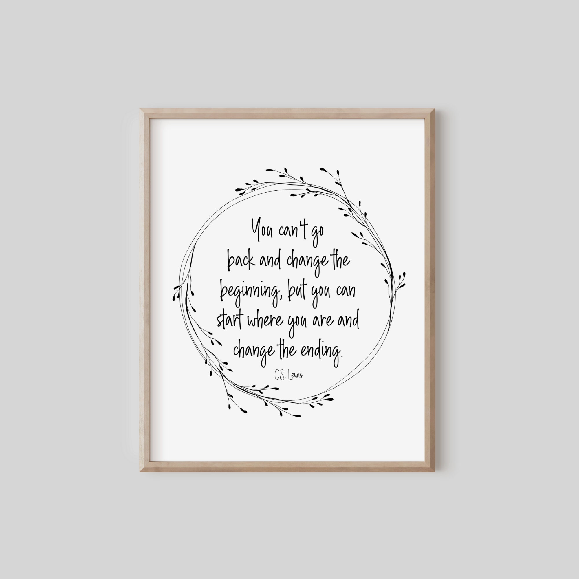 CS Lewis Quote Inspirational Wall Art Motivational Poster - Etsy