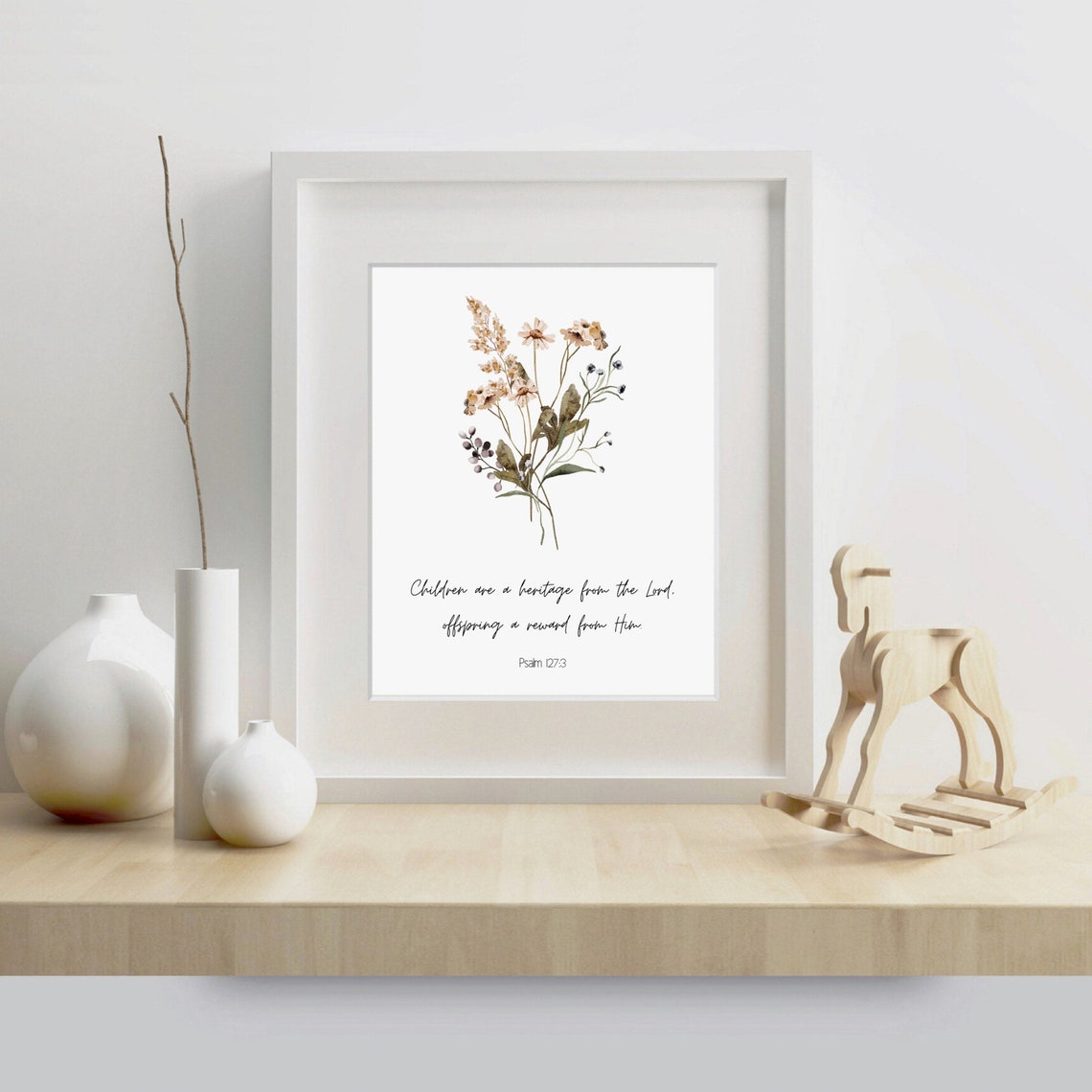 Psalm 127 Printable Bible Verse Wall Art Scripture Print - Etsy