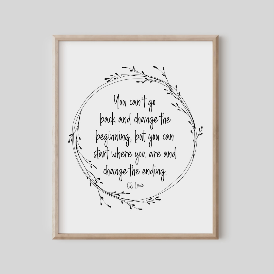 CS Lewis Quote, Recovery Printable, Sobriety Gift, Inspirational Wall ...