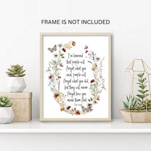 Maya Angelou Quote, Inspirational Wall Art, Social Worker Gift ...