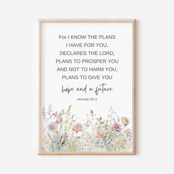 Jeremiah 29 11 - Etsy