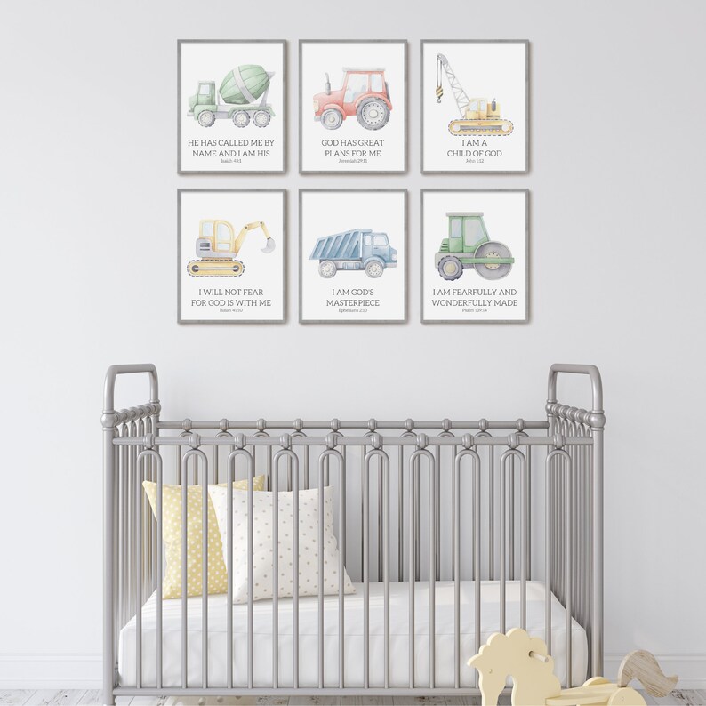 Christian Nursery Decor Kids Bible Verse Wall Art Scripture - Etsy
