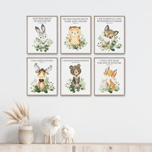 Christian Nursery Decor, Kids Bible Verse Wall Art, Scripture Print ...