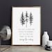 John Muir Quote and Into the Forest I Go, Forest Watercolor Painting ...