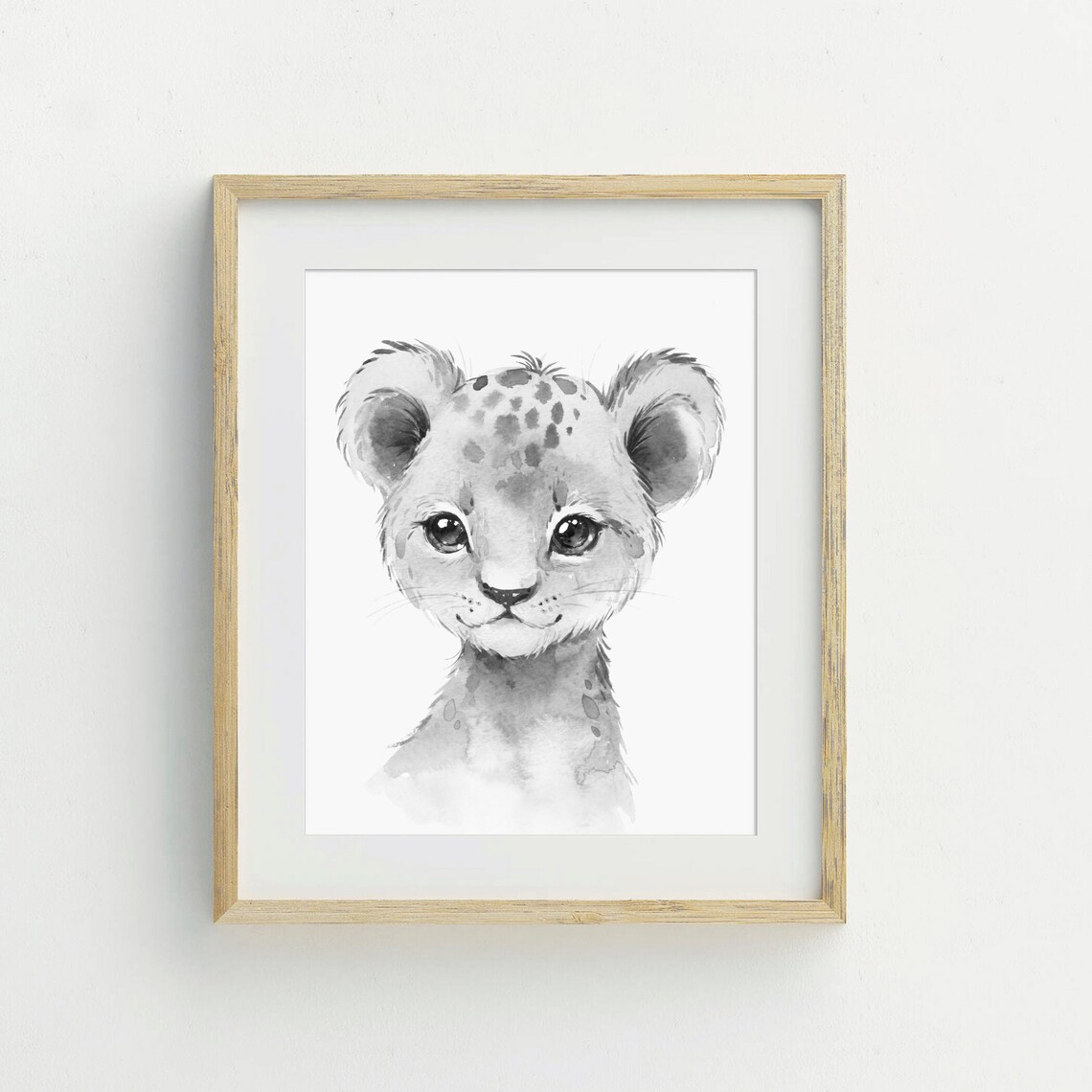 Safari Nursery Decor Watercolor Animal Prints Black and - Etsy