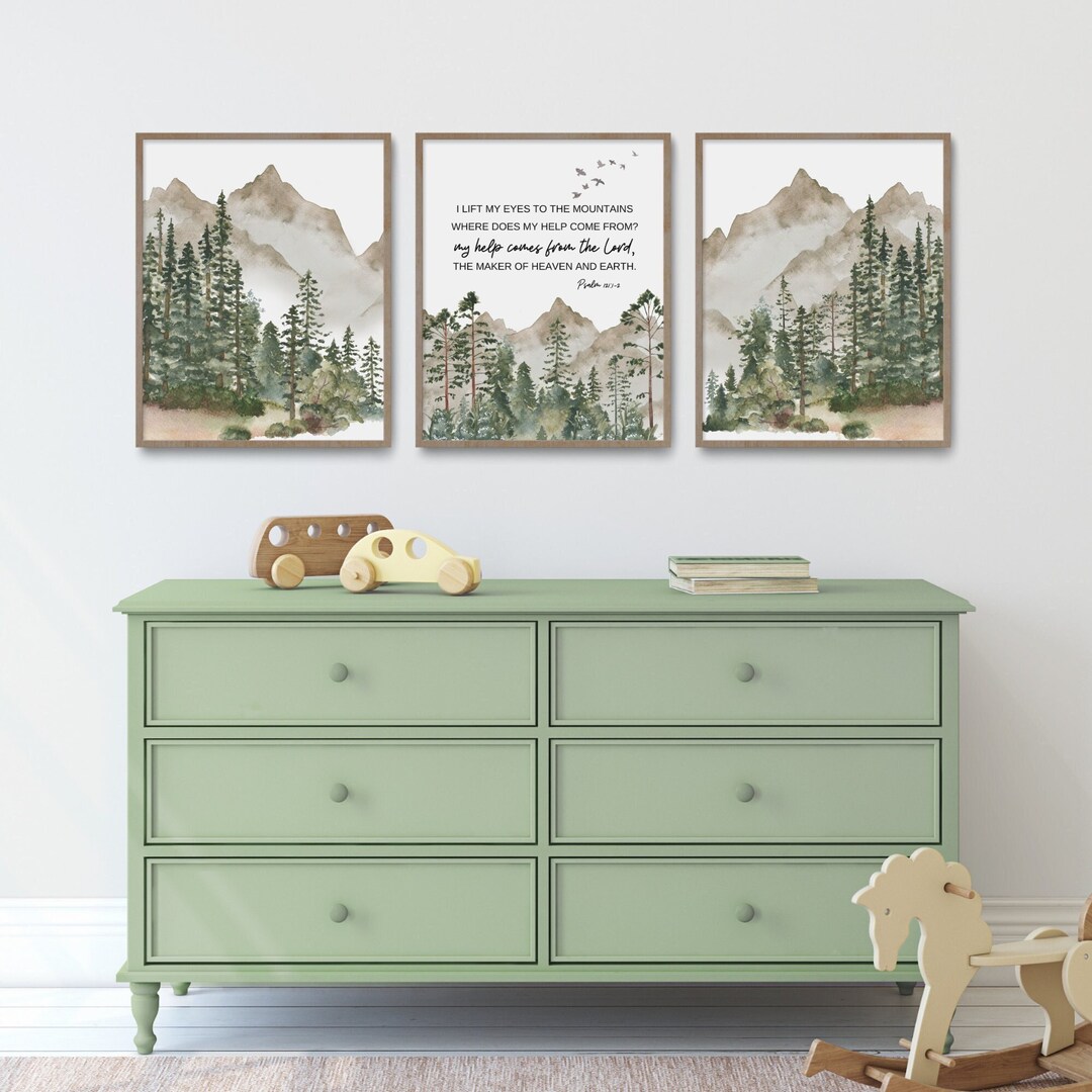 Christian Nursery Decor Kids Bible Verse Wall Art Psalm - Etsy