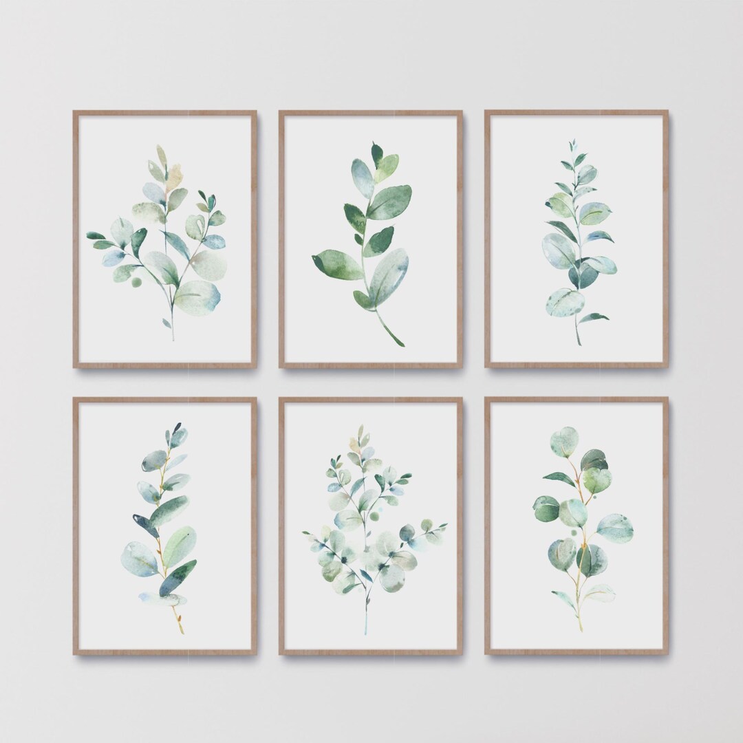 Eucalyptus Printables, Gallery Wall Set, Botanical Print Set, Plant ...