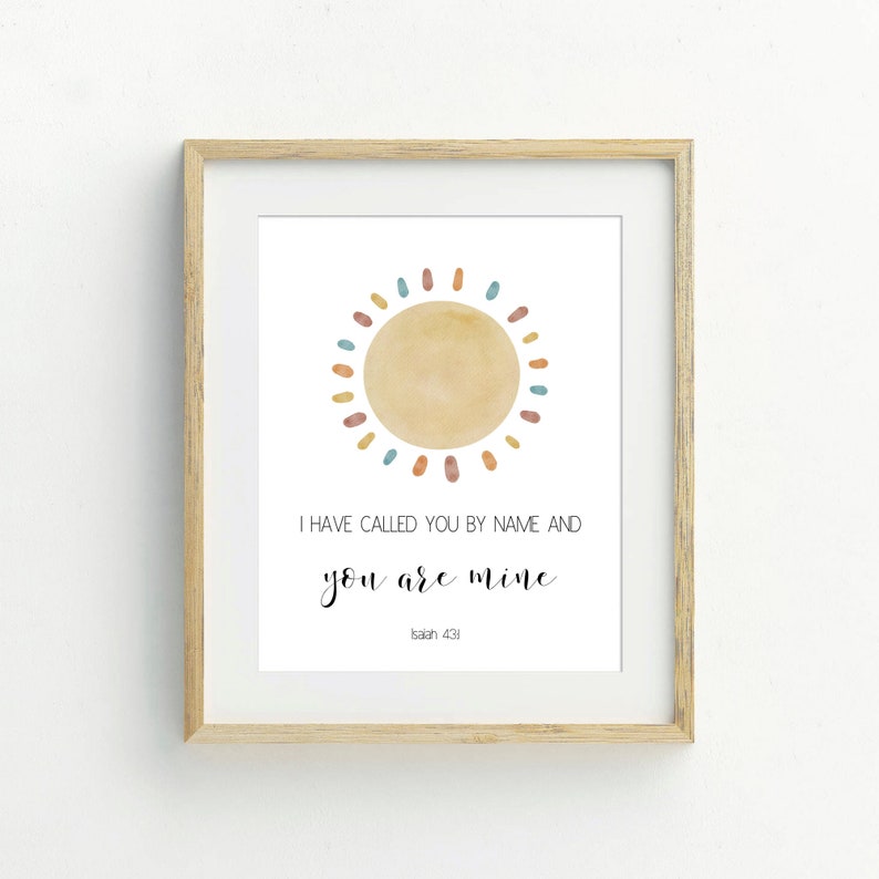 Christian Nursery Decor Kids Bible Verse Wall Art Scripture - Etsy