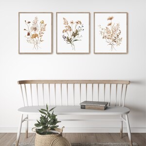 Wildflower Prints, Watercolor Flowers, Farmhouse Decor, Meadow Grass ...