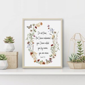 Isaiah 43:1, Do Not Fear for I Have Redeemed You, Bible Verse Wall Art ...
