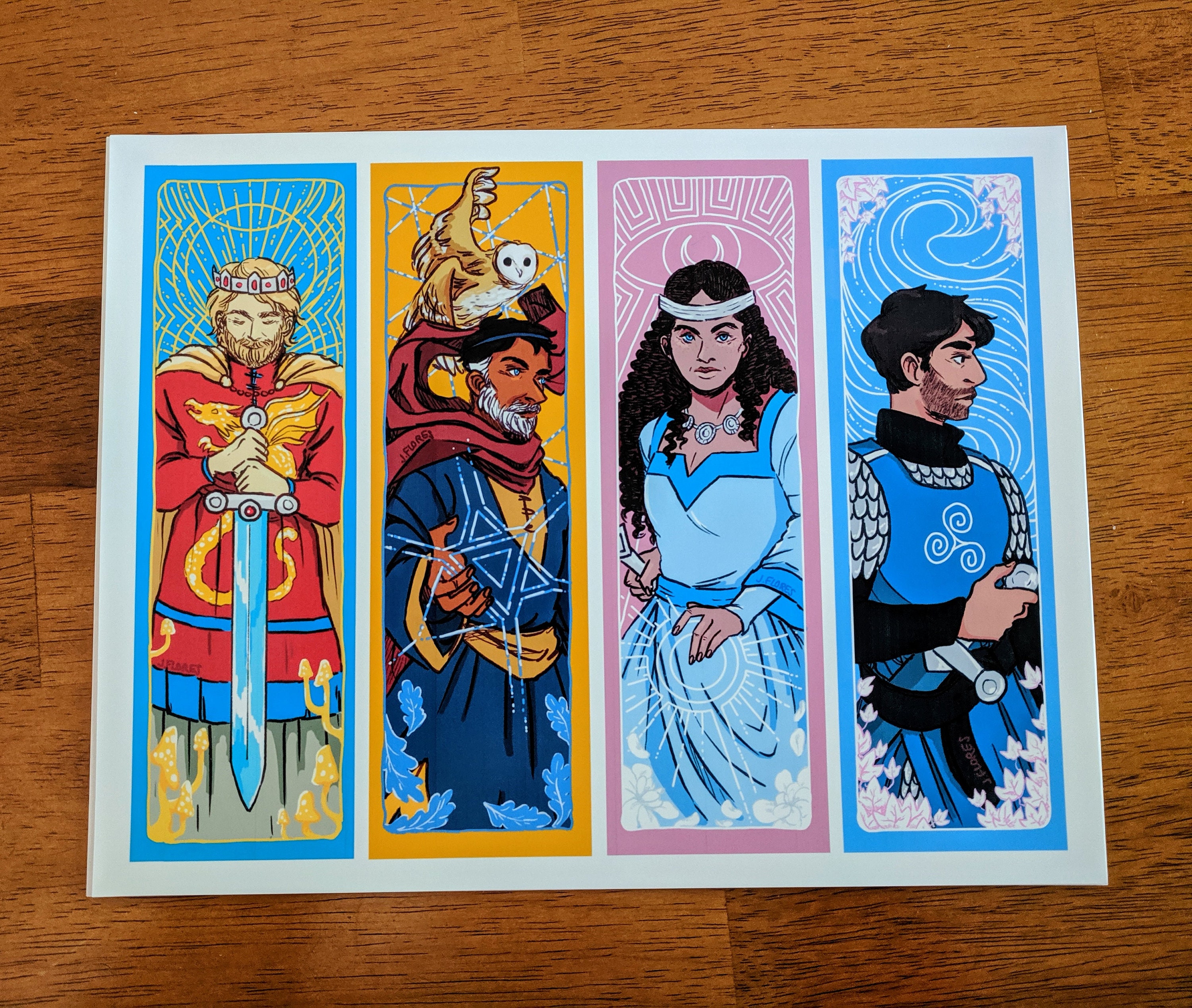 Arthurian Characters Print - Etsy