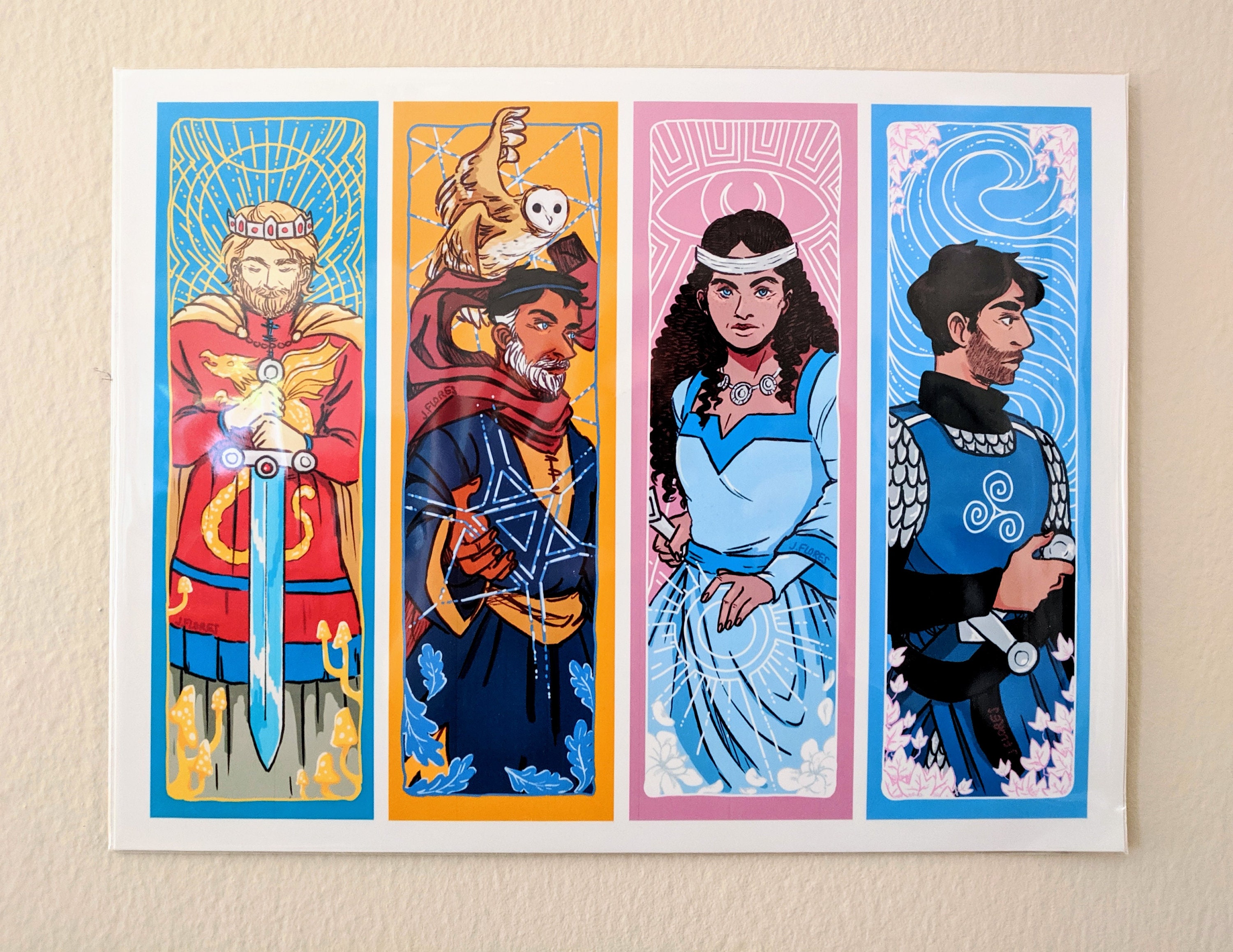 Arthurian Characters Print - Etsy